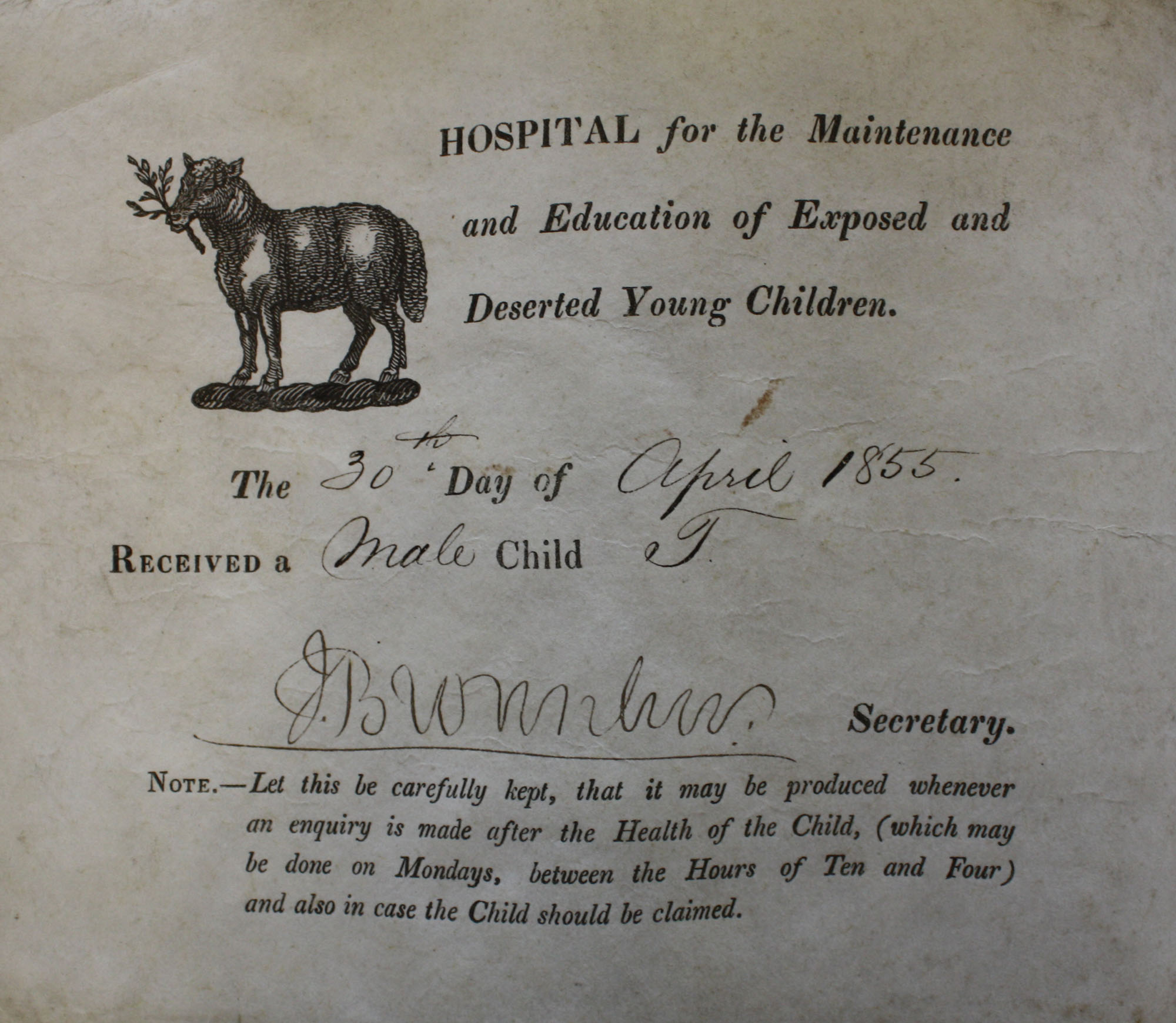 Received, A Blank Child: Dickens, Brownlow and the Foundling Hospital ...